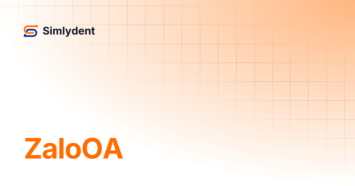 ZaloOA | Simlydent